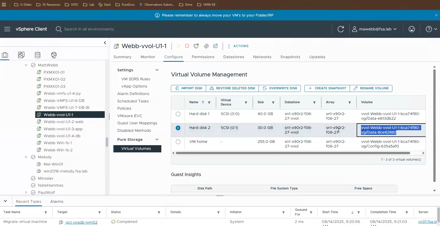 How-to: Convert a vVol Data Disk to an RDM After a Storage vMotion ...